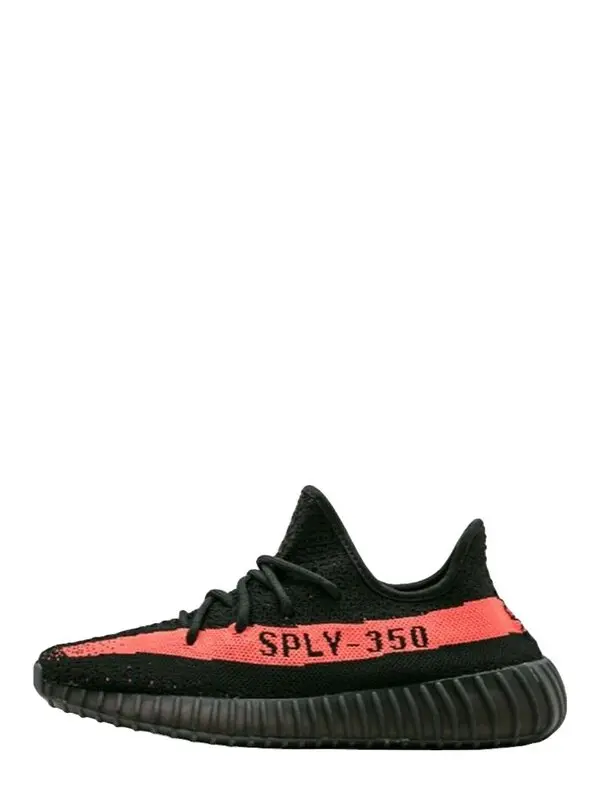 Adidas Yeezy Boost 350 V2 "red" Sneakers - Cblack/red/cblack