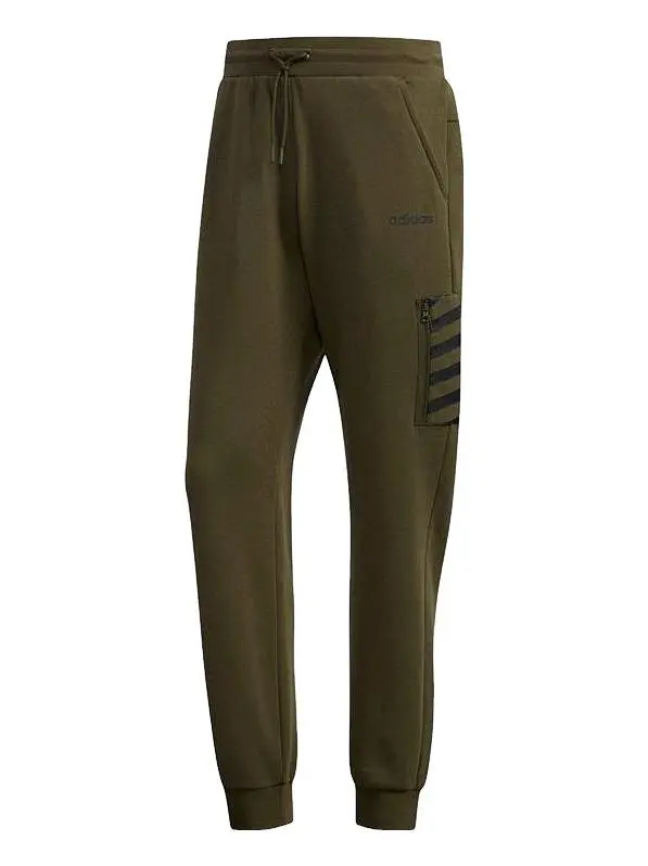 Adidas Neo Fav Tp Cf Casual Sports Pants Green - Army Green