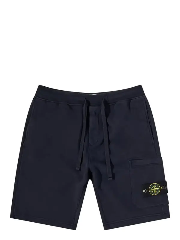 Stone Island Garment Dyed Sweat Shorts - Navy