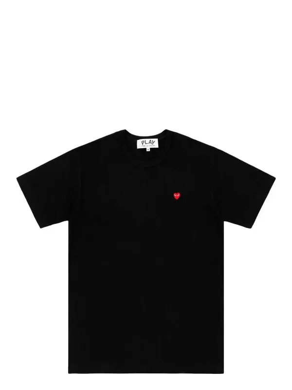 Play Comme Des Garcon Ss25 Small Heart T-shirt - Black