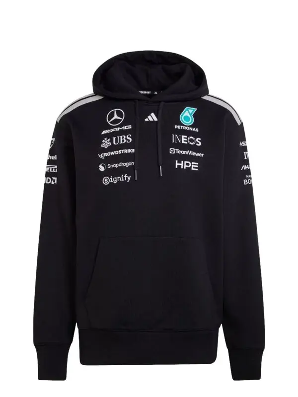 Adidas Mercedes Amg Petronas Formula 1 Team Driver Hooded Sweatshirt - Black