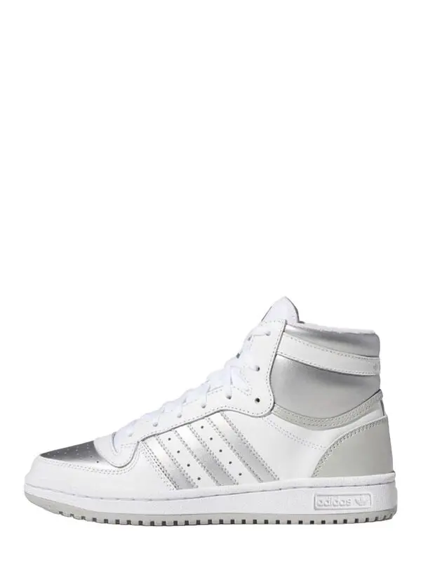 Adidas Top Ten Hi High Top Sneakers - Silver
