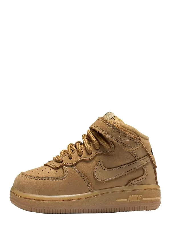 Nike Force 1 Mid Lv8 'flax' Sneakers - Tan