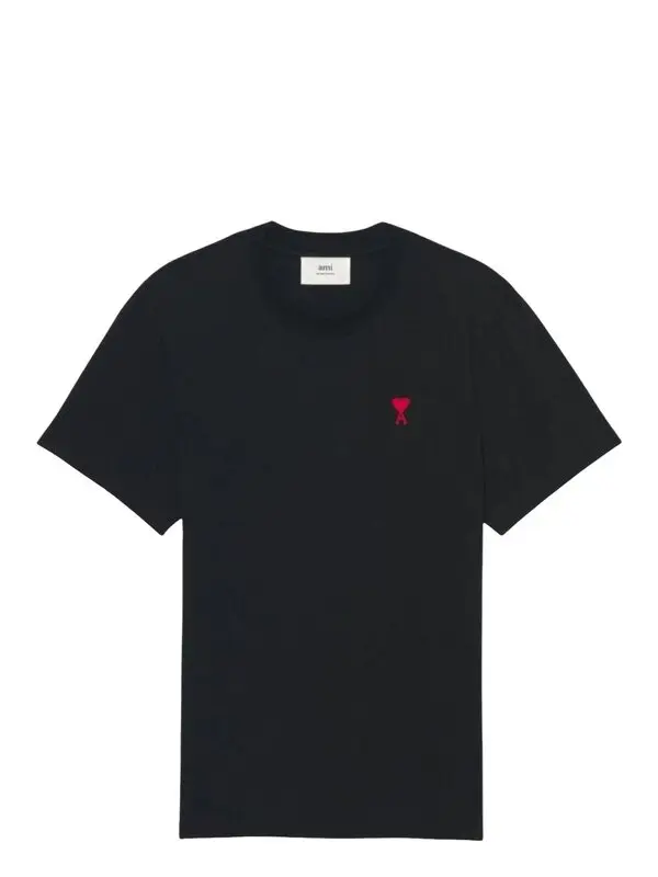 AMI Paris Small Heart Logo T-shirt - Black