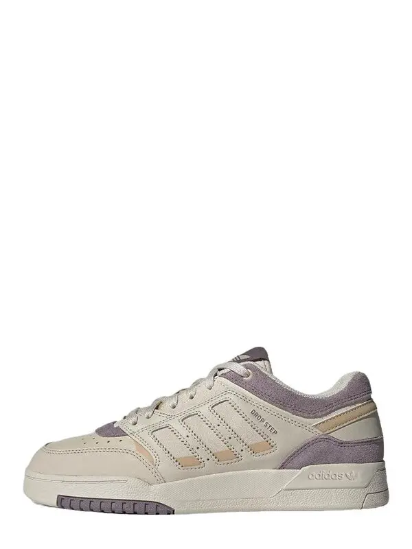 Adidas Originals Drop Step Low Sneakers - White/purple