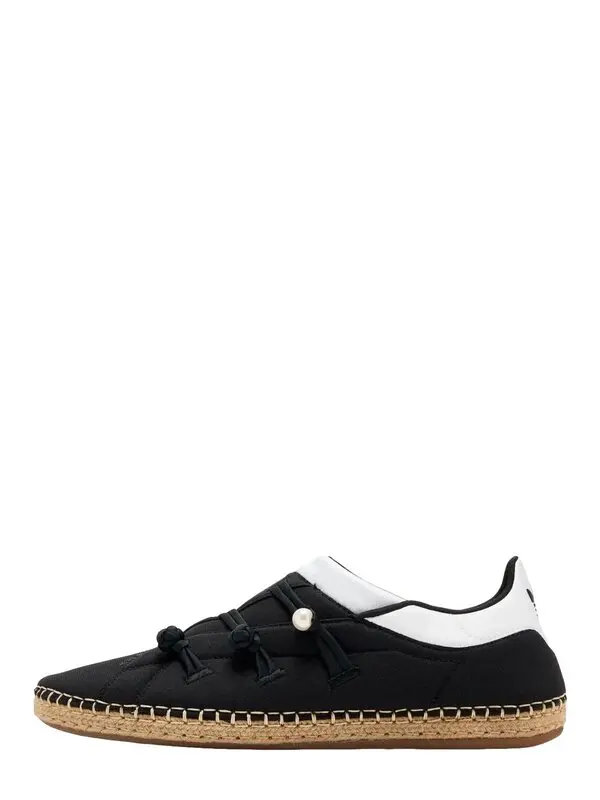 Adidas X Clot Qi Flow Slip-on Espadrilles - Black/white/gum