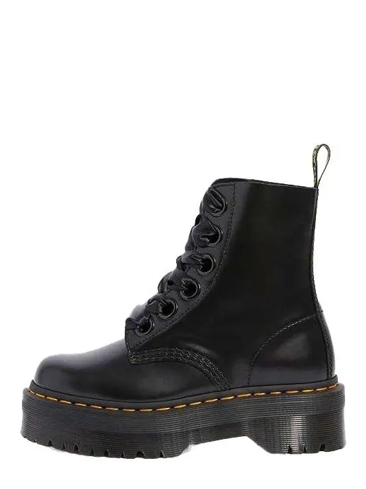 Dr. Martens Molly Lace Up Platform Boots - Black