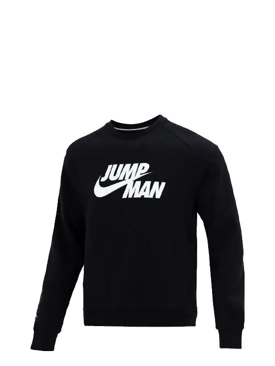 JORDAN Jumpman Logo Fleece Pullover - Black