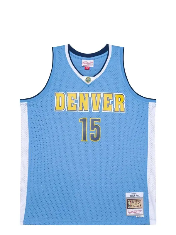 Mitchell & Ness Nba Denver Nuggets Nikola Jokic 2016/17 Road Jersey #15 - Blue