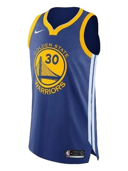 Nike X Nba Golden State Warriors Stephen Curry Jersey - Blue/gold/multi-color