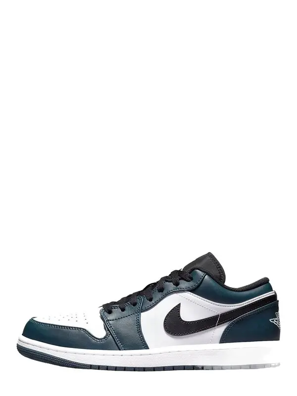 JORDAN 1 Low Dark Teal Sneakers - Dark/white/black