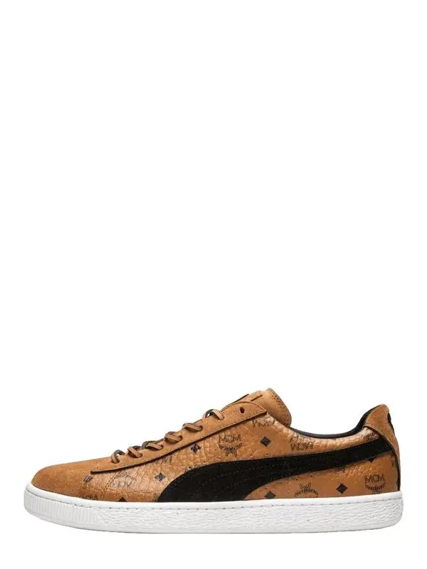 PUMA Mcm X Suede "buckthorn Brown" Low Top Sneakers - Black/brown
