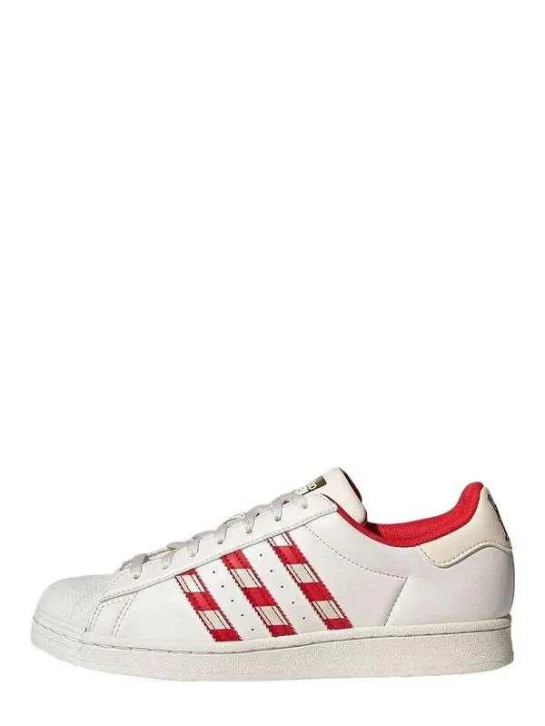 Adidas Originals Superstar Sneakers - White/red