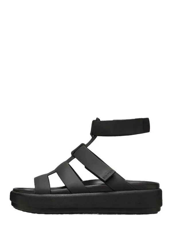 CROCS Brooklyn Luxe Gladiator Sandals - Black