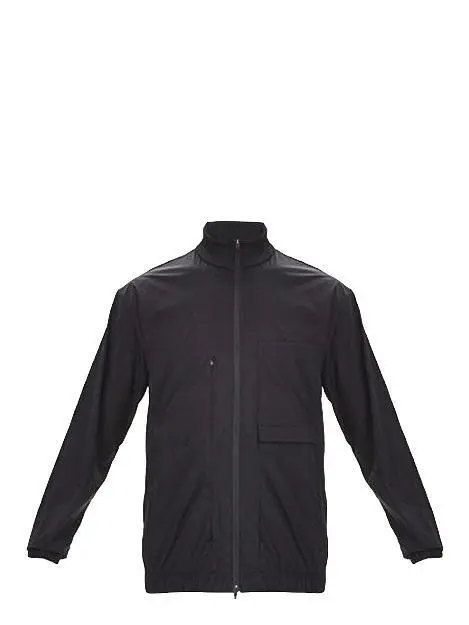 Adidas Y-3 Trvl Stretch Jacket With Stand Collar And Zip Closure - Black