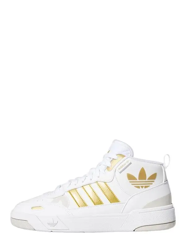 Adidas Post Up Mid Top Sneakers - White/gold