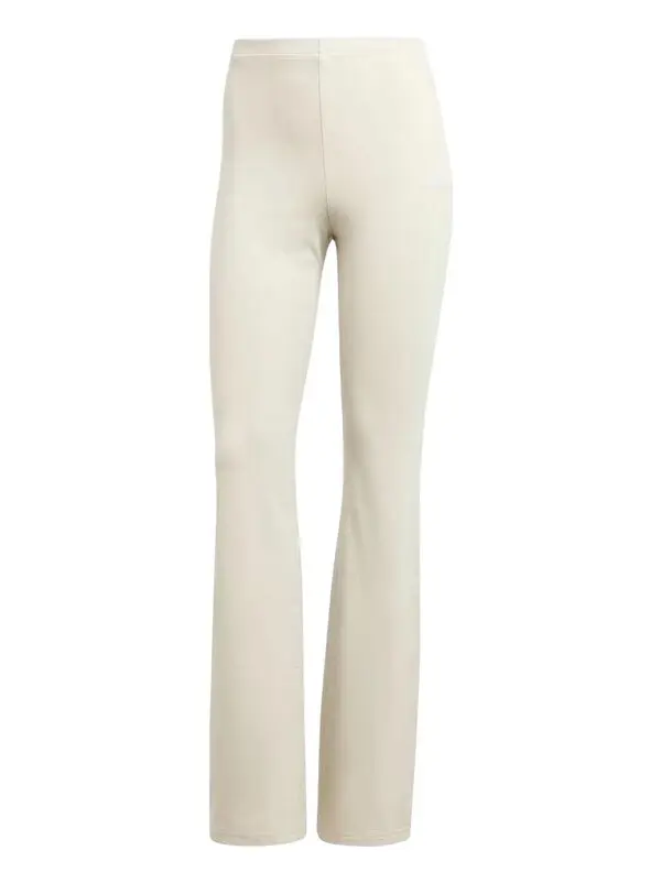 Adidas Essentials Flared Leggings - Beige/white
