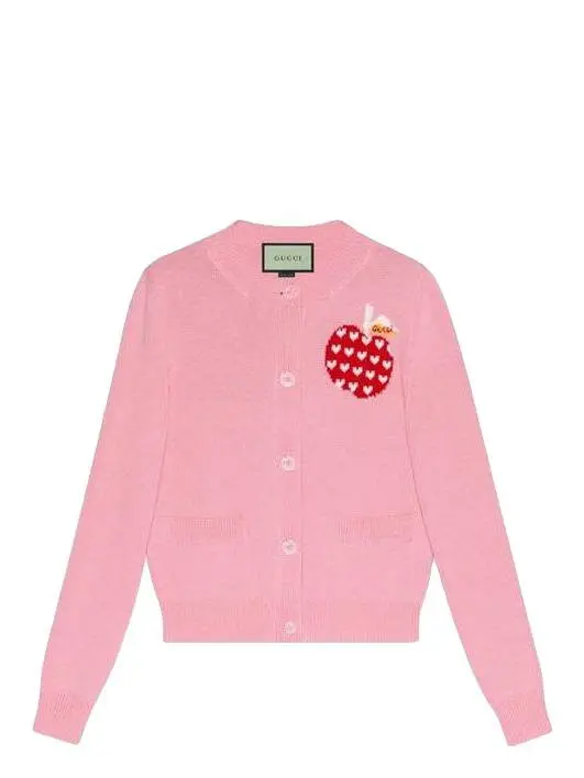 Gucci Les Pommes Cardigan - Pink