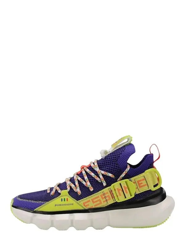 LI-NING Essence Premium Lace-up Sneakers - Blue/yellow