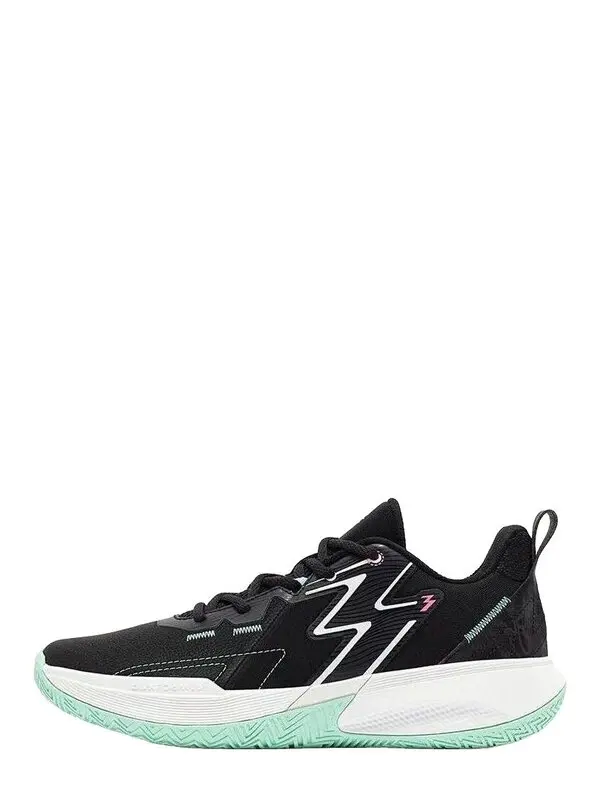 361 DEGREES Big3 Team Athletic Sneakers - Black/mint/white