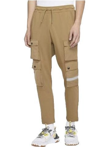 Nike City Made Multiple Pockets Reflective Logo Knit Casual Pants - Brown