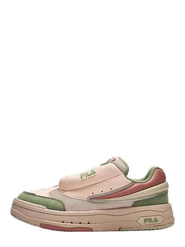 FILA Low Top Casual Sneakers - Beige/brown/green
