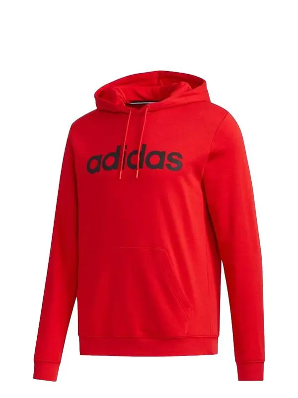 Adidas Essential Large Logo Hoodie - Light Red