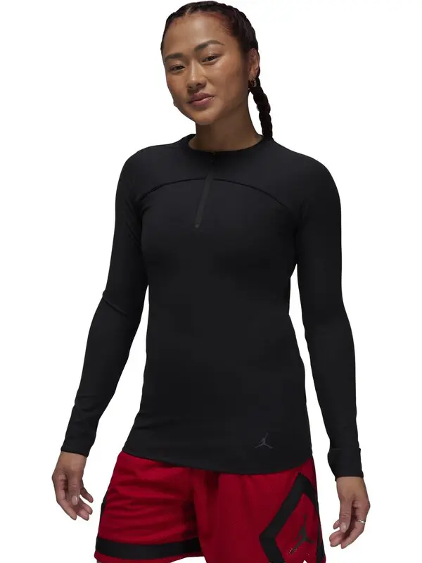 JORDAN Air Sport Long-sleeve Top - Black/stealth/off Noir