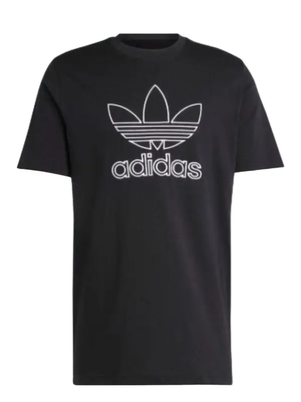 Adidas Adicolor Outline Trefoil T-shirt Asia Sizing - Black