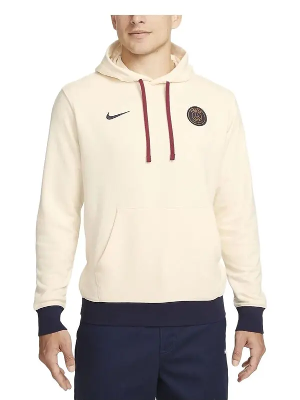Nike Paris Saint-germain Club Fleece Hoodie - Beige