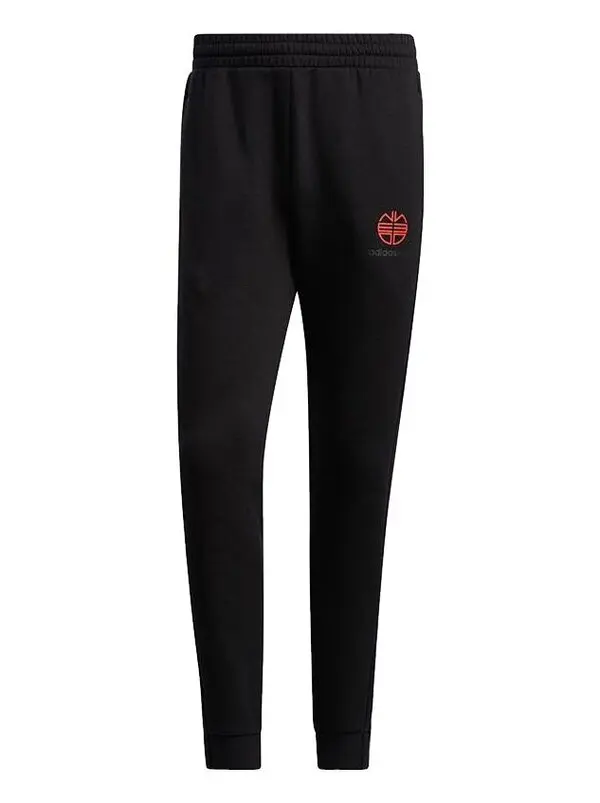 Adidas Neo Ssfv1 Knit Tp Athletics Sports Fleece Lined Bundle Feet Long Pants/trousers Black - Multi-color