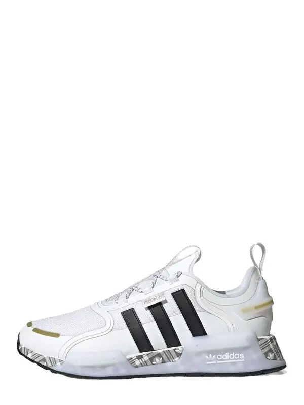 Adidas Nmd_r1 V3 Sneakers - Cloud White/core Black/gold Metallic