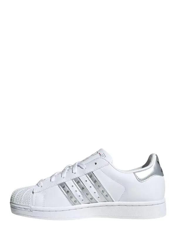 Adidas Superstar Ii Sneakers - Cloud White/metallic Silver/bright Red