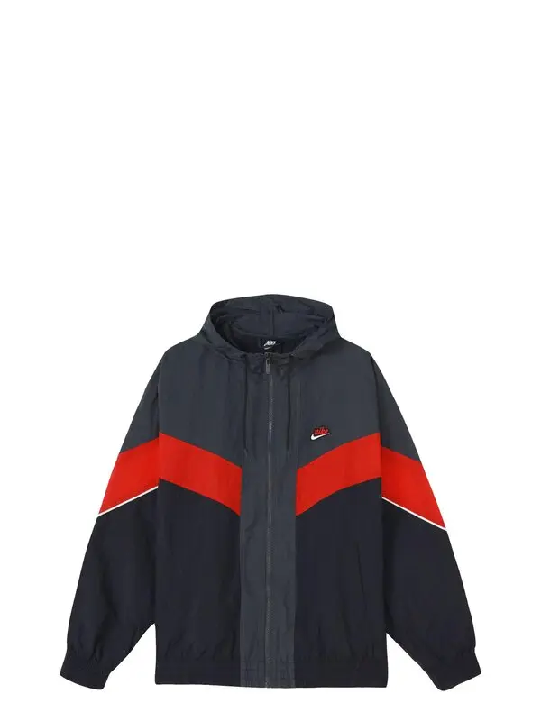 Nike Woven Contrasting Colors Hooded Jacket - Grey
