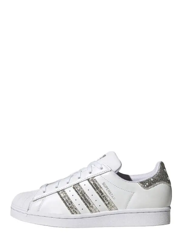 Adidas Superstar Glitter Low Top Sneakers - White