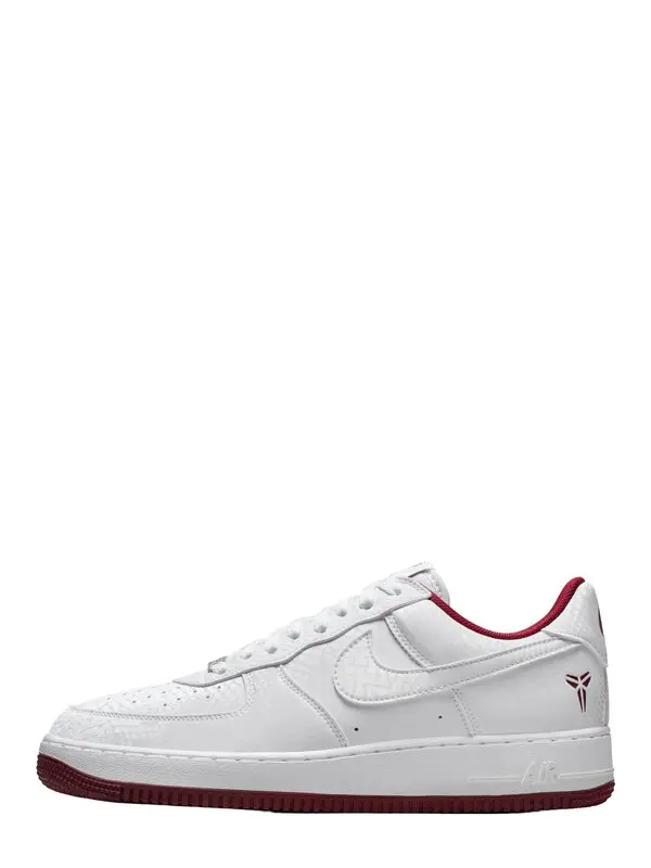 Nike X Kobe Bryant Air Force 1 Low 'lower Merion Aces White - White/team Red