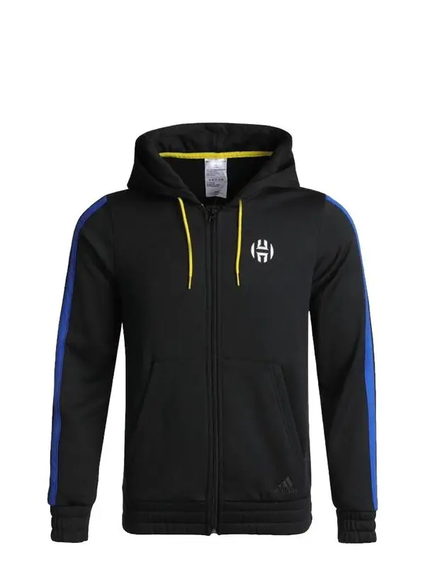 Adidas Harden Fleece Zip-up Hoodie - Black