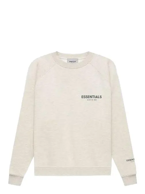 Fear Of God Fw21 Pullover Crewneck - Light Heather Oatmeal
