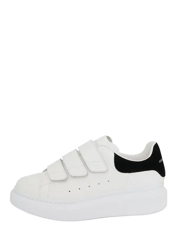 Alexander McQueen Oversized Triple Strap Sneakers - White/black