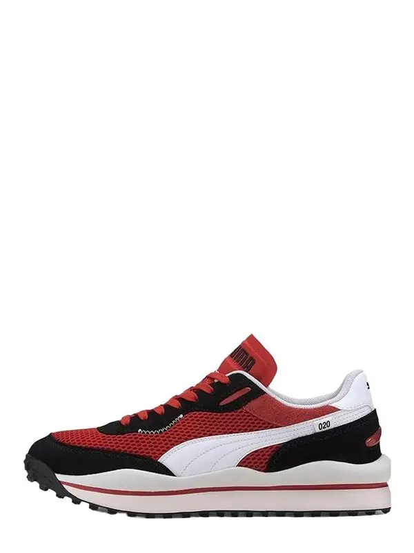PUMA Style Rider Stream On High Risk Red Sneakers - Redwhiteblack