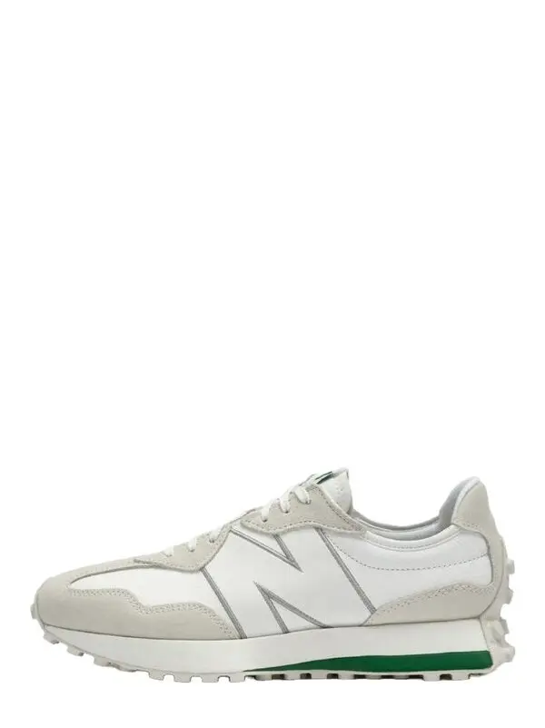 NEW BALANCE 327 Athletic Sneakers - White/succulent Green/wind Chime