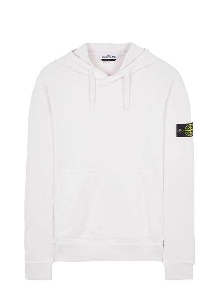 Stone Island Logo Patch Hoodie - Light Pink