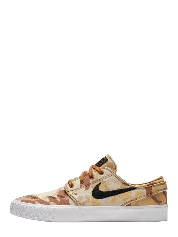 Nike Zoom Janoski Canvas Premium Sb 'light Camo' Skate Shoes - Brown
