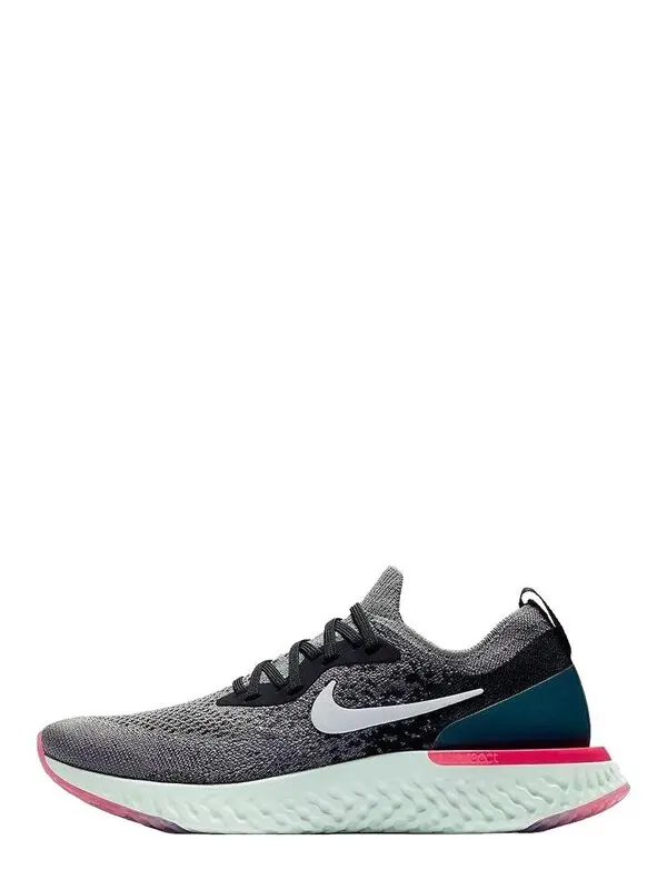 Nike Epic React Flyknit Sneakers - Grey/blue/pink