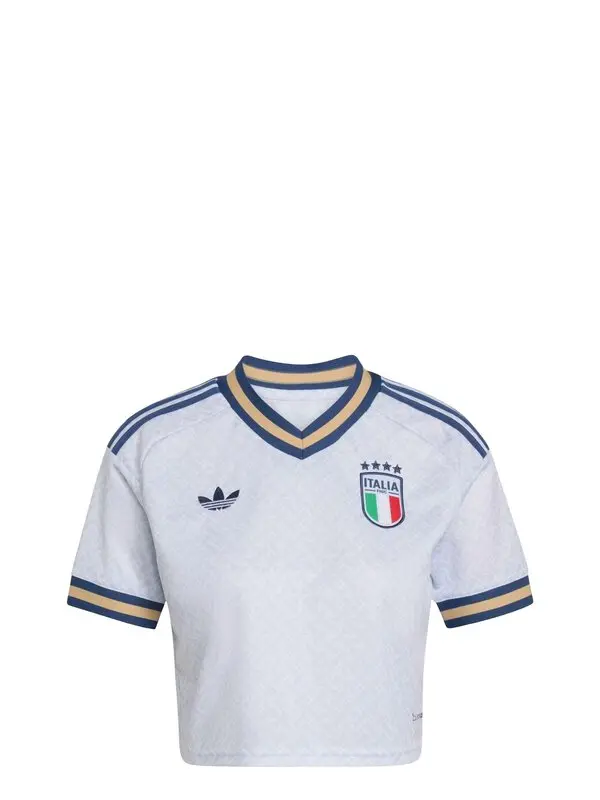 Adidas Italy 26 Away Cropped Jersey - Aeroblue