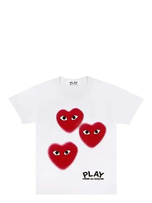 Play Comme Des Garcon Love Short Sleeve - White