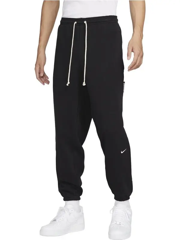 Nike Standard Issue Dri-fit Basketball Sweatpants Asia Sizing 'black - Black/pale Ivory