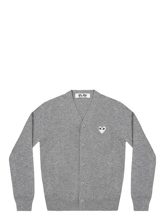 Play Comme Des Garcon Cardigan - Light Grey