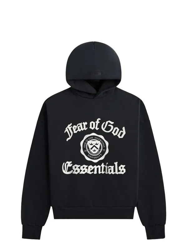 Fear Of God Heavy Fleece Vintage Shrunken Hoodie - Black