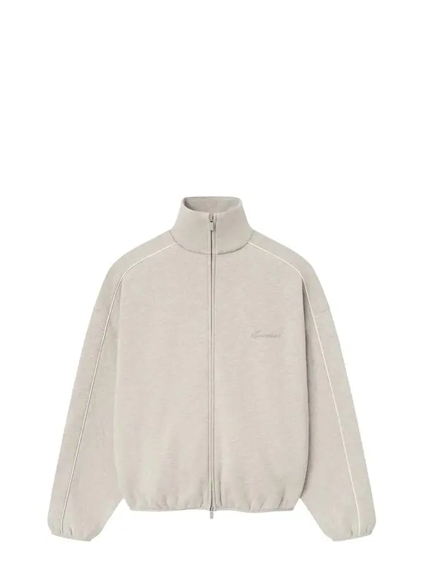 Fear Of God Modern Fleece Track Jacket - Heather Stone/cloud White